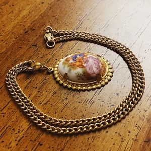 Vintage | Jewelry | Vintage Victorian Scene Pendant Necklace | Poshmark